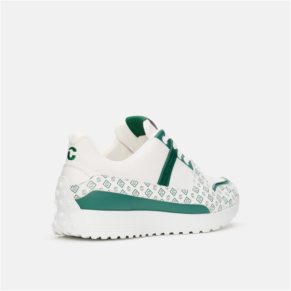 Alesi - White/Green – Duca del Cosma - Italian Golf Shoes